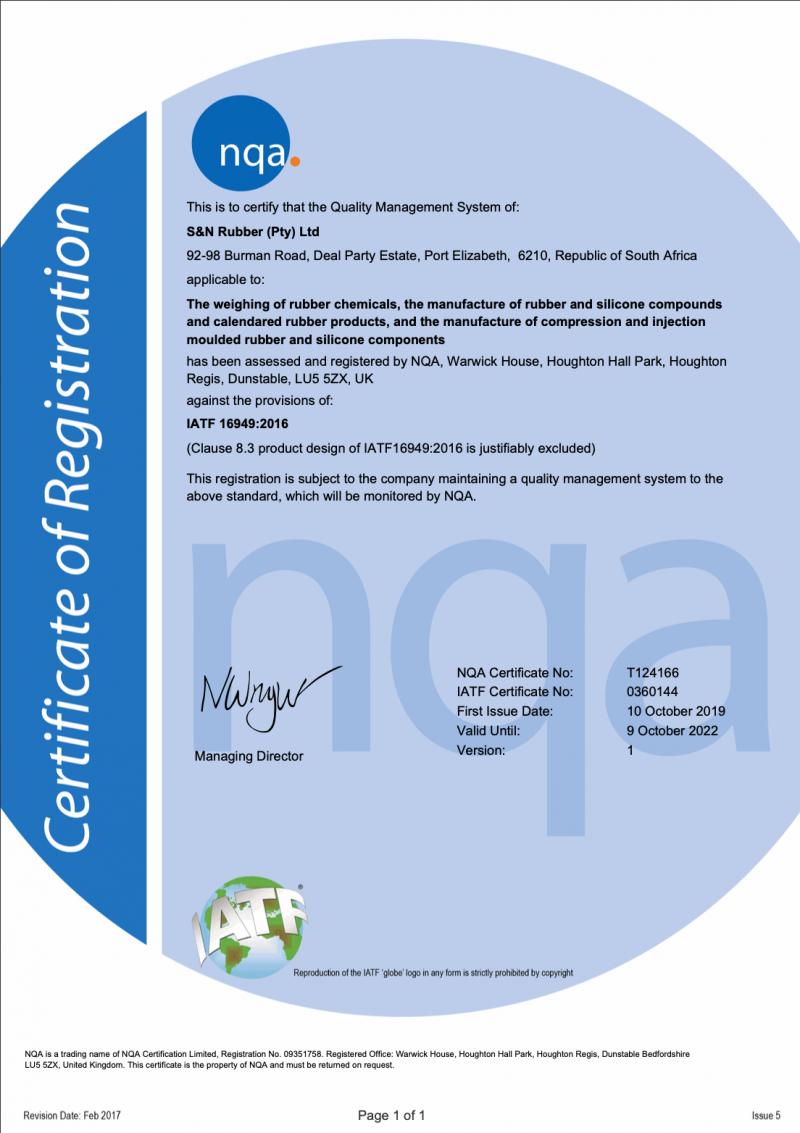 iatf certificate number: iatf area clienti – PJCJZY